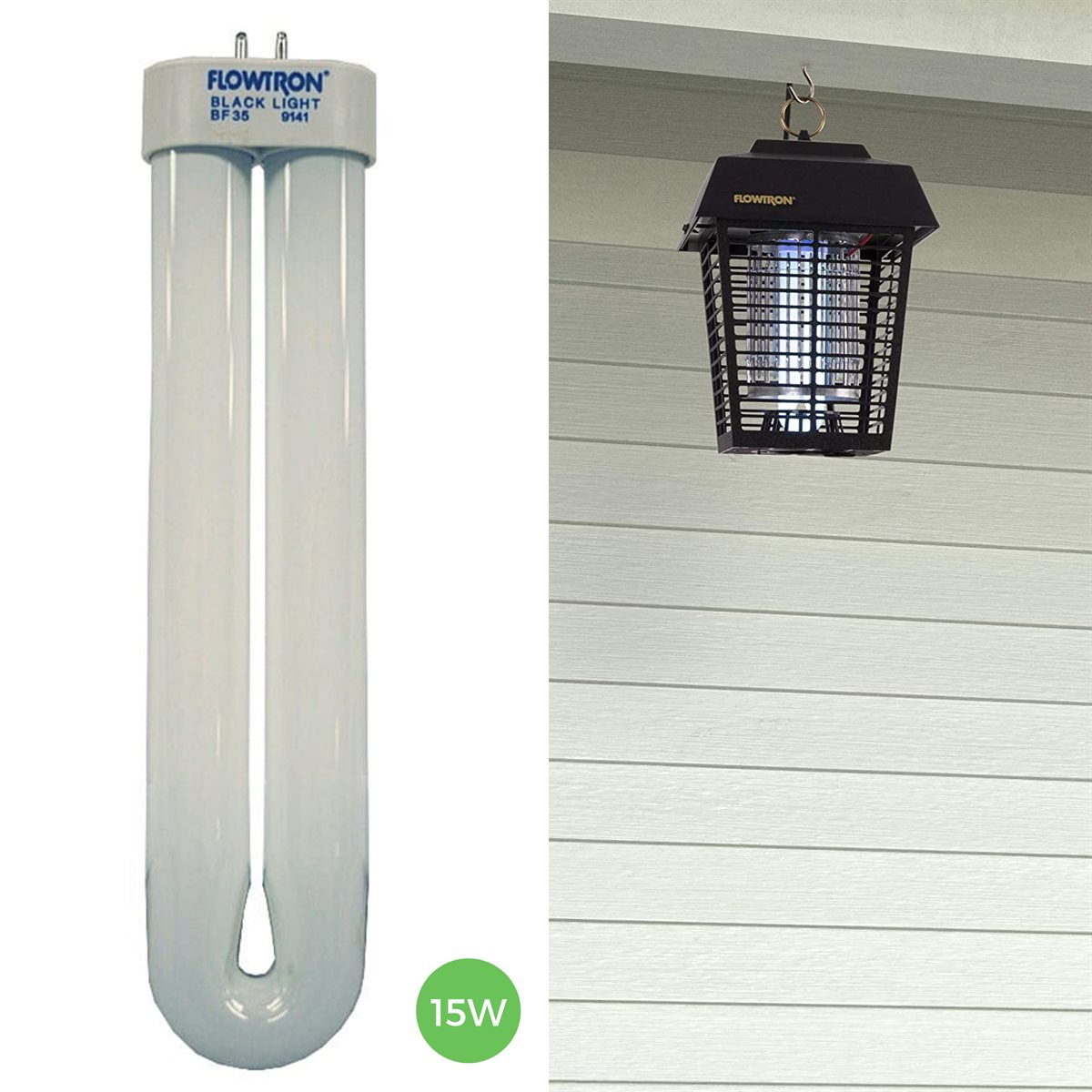 Flowtron 15 Watt UV Replacement Bulb for 1 / 2 Acre BK15CCN Insect Killer