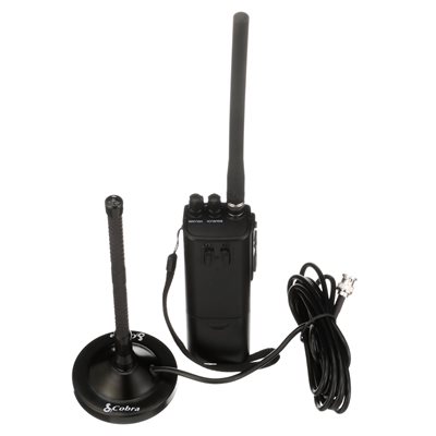 Cobra 40-Channel Hand Held CB Radio w / Antenna - Black