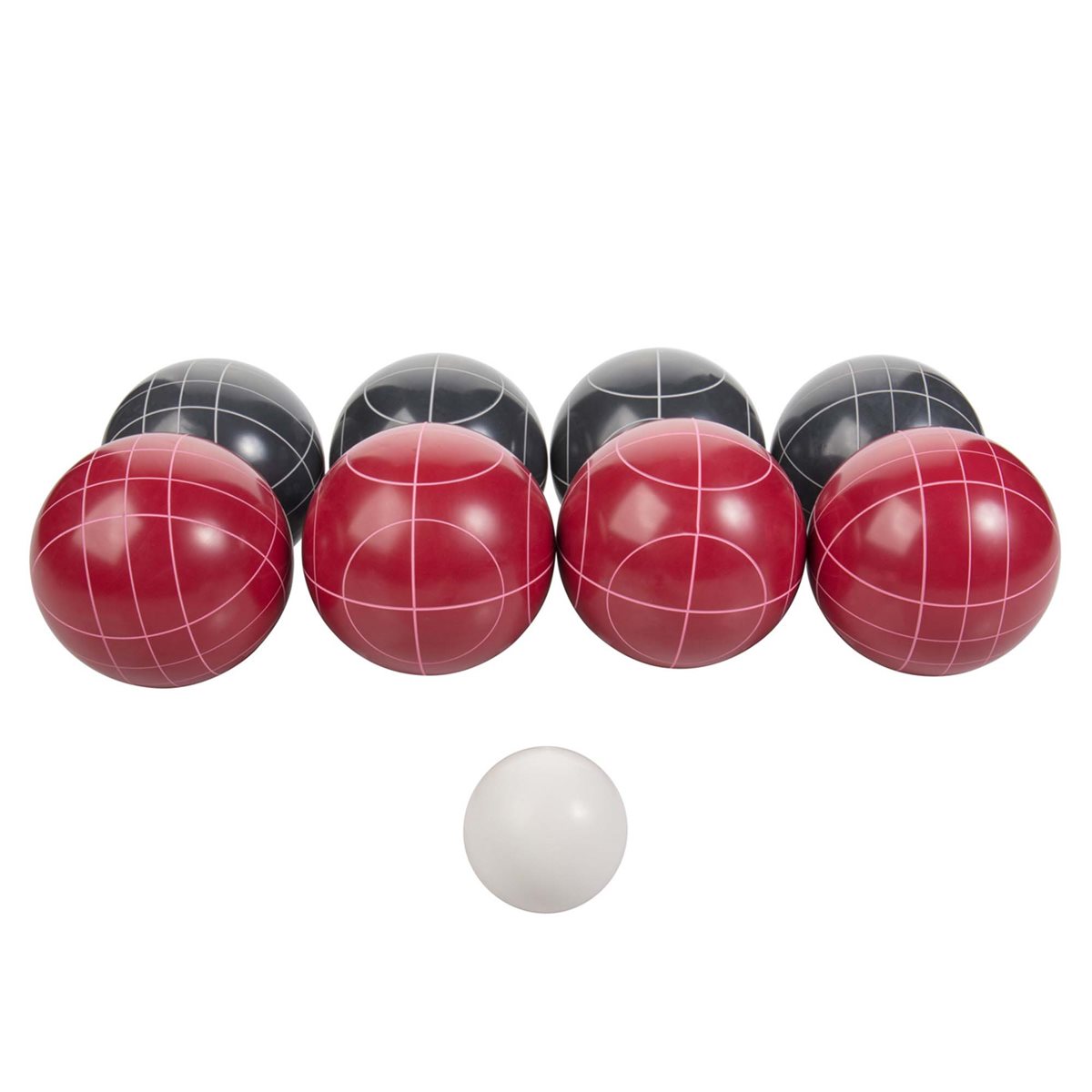 TRIUMPH 100mm Outdoor Resin Bocce Game Set - Red / Blue