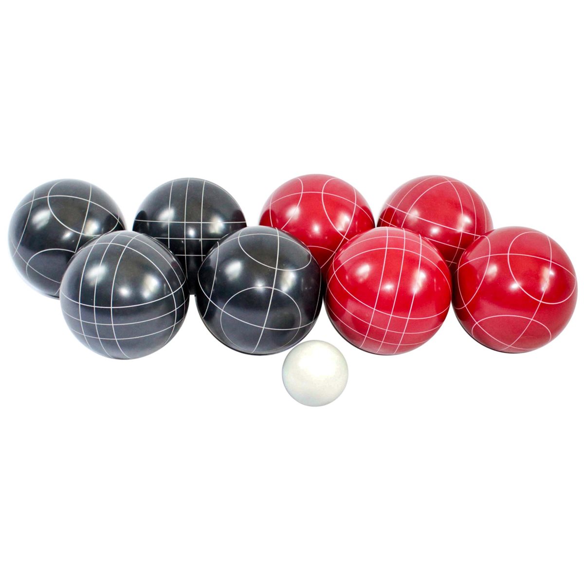 TRIUMPH 100mm Outdoor Resin Bocce Game Set - Red / Blue