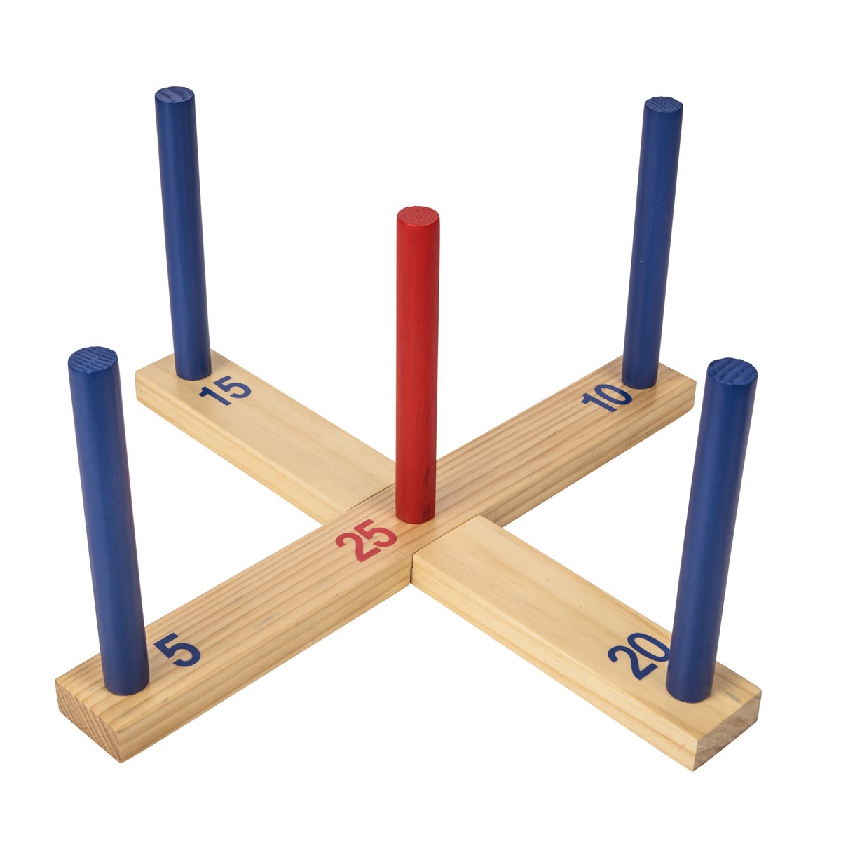 TRIUMPH Wooden Ring Toss Outdoor Backyard Game Set