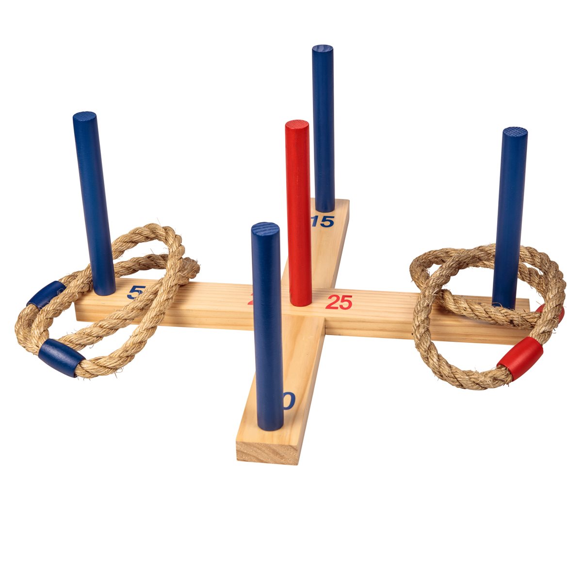 TRIUMPH Wooden Ring Toss Outdoor Backyard Game Set