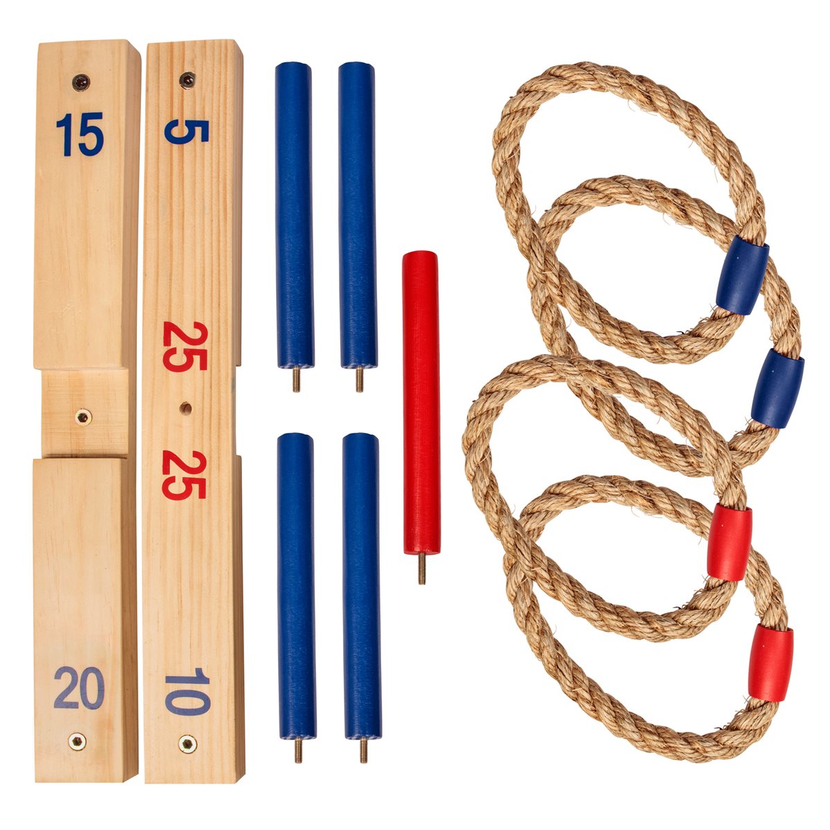TRIUMPH Wooden Ring Toss Outdoor Backyard Game Set