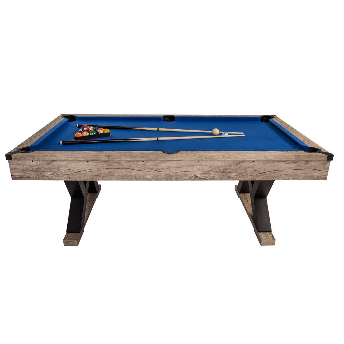 AMERICAN LEGEND 84" Kirkwood Pool Rustic Finish Modern Billiard Table