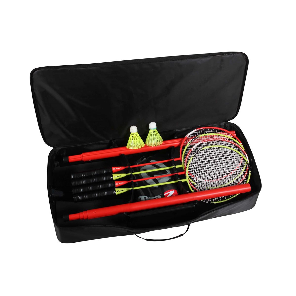 ZUME GAMES 4 Player Outdoor Backyard Portable Badminton Set with Case ...