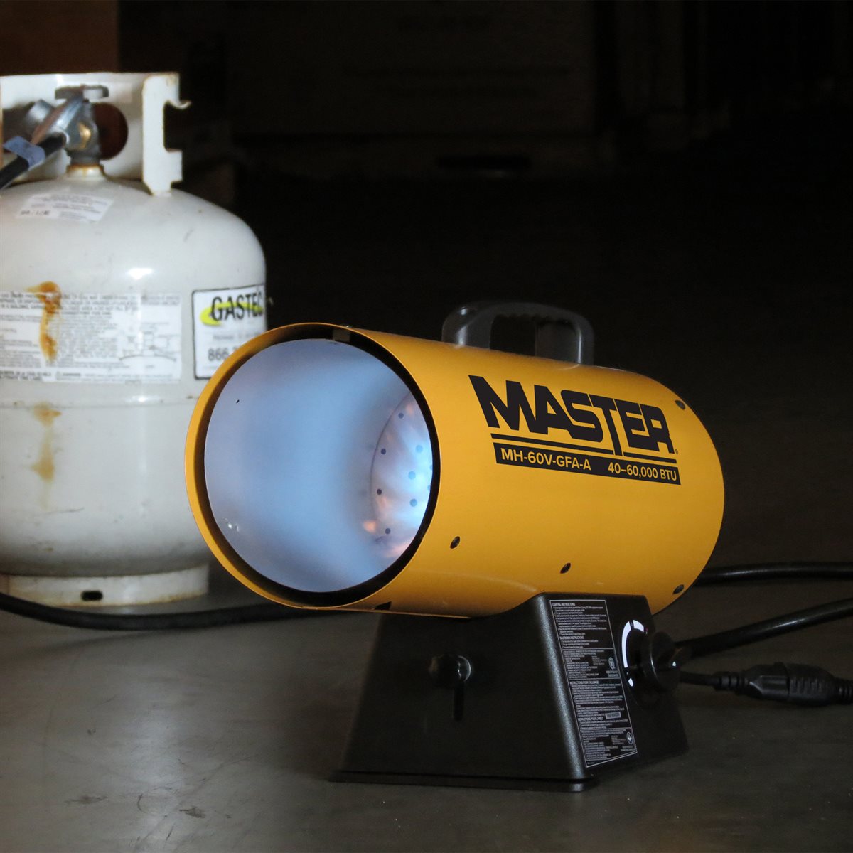 Master 60,000 BTU Propane Forced Air Torpedo Heater