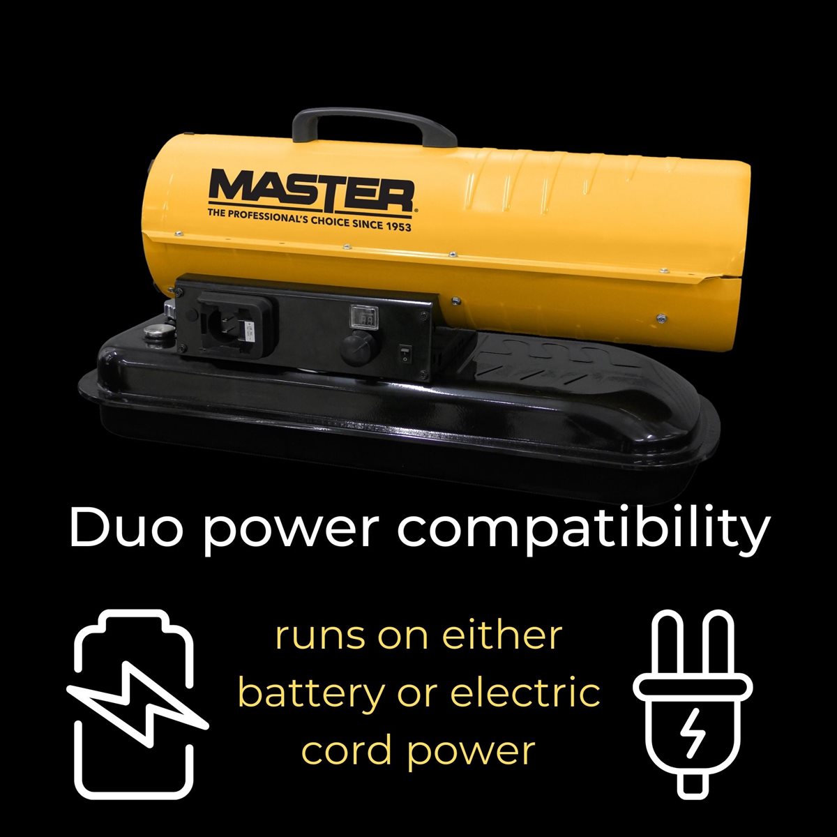 Master 80,000BTU Battery Kerosene Diesel Air Torpedo Heater